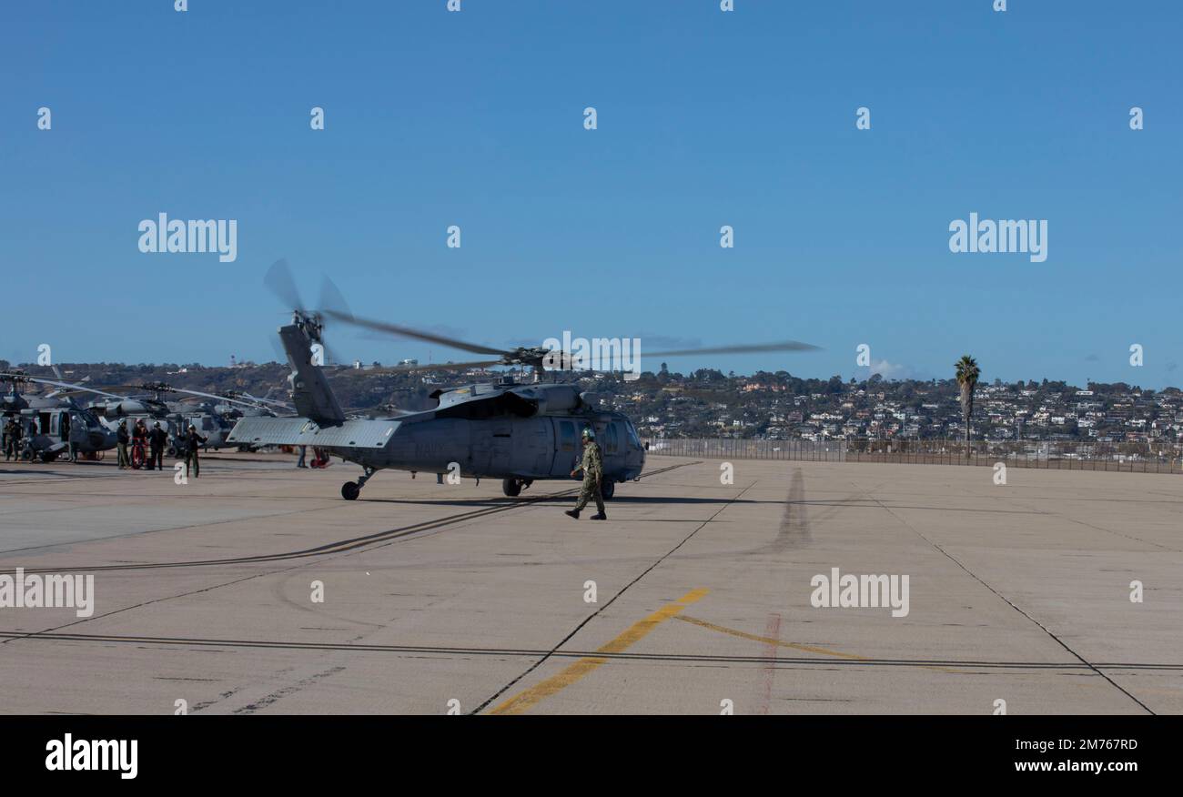 SAN DIEGO (Dec. 12, 2022) An MH-60S Seahawk assigned to Helicopter Sea ...