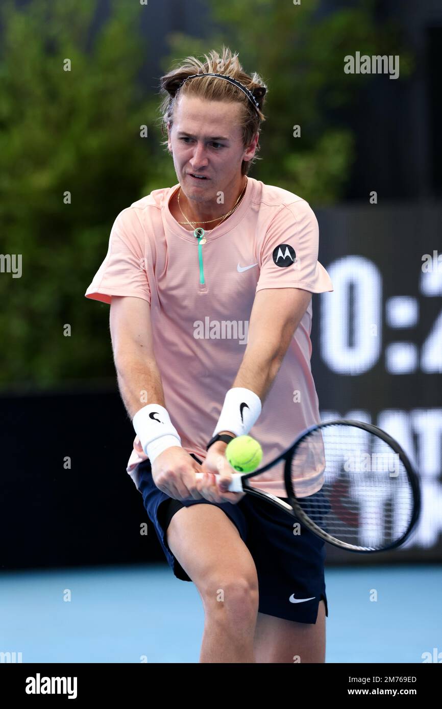 Adelaide, Australia, 7 January, 2023. Sebastian Korda of United States ...