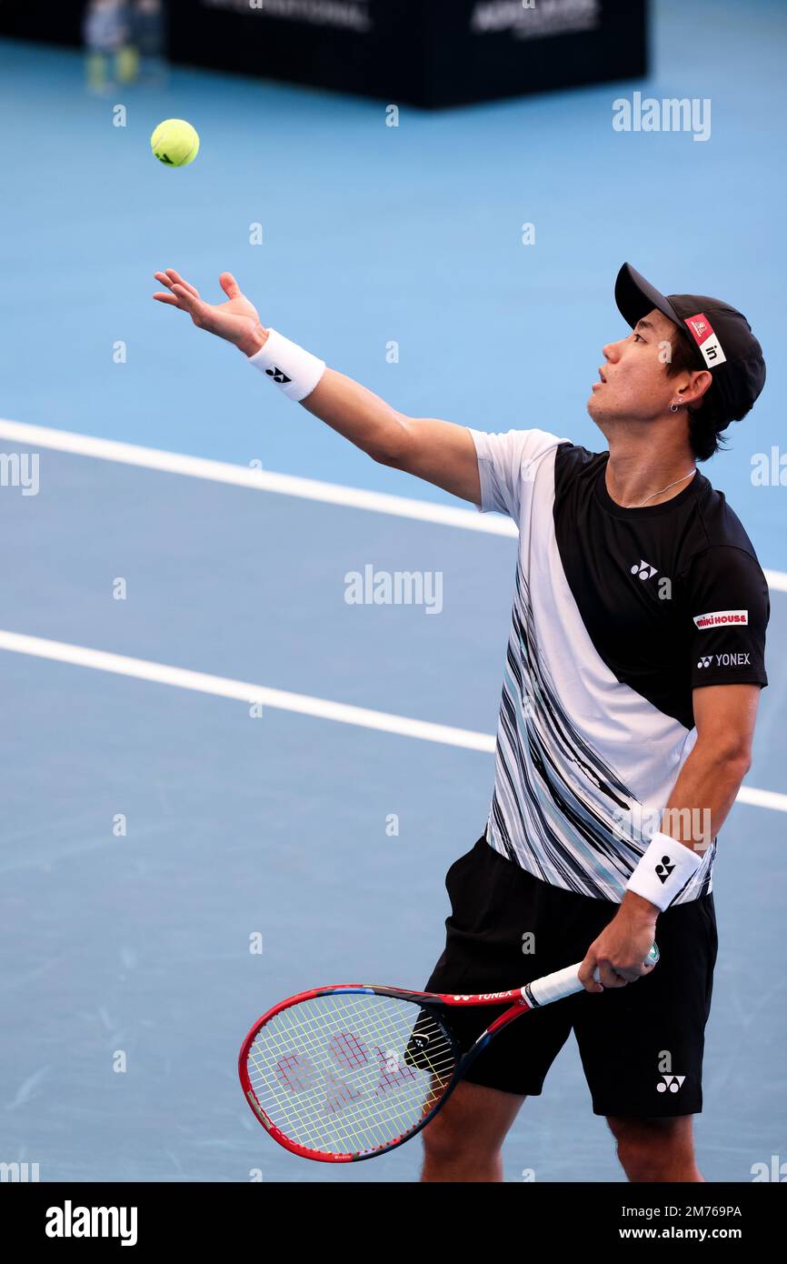 Adelaide, Australia, 7 January, 2023. Yoshihito Nishioka of Japan ...