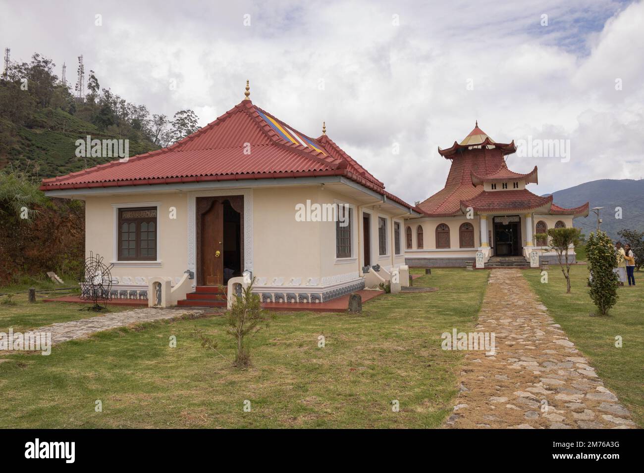 Single Tree Hill Buddhist temple, Nuwaraeliya, Sri lanka.The word ...
