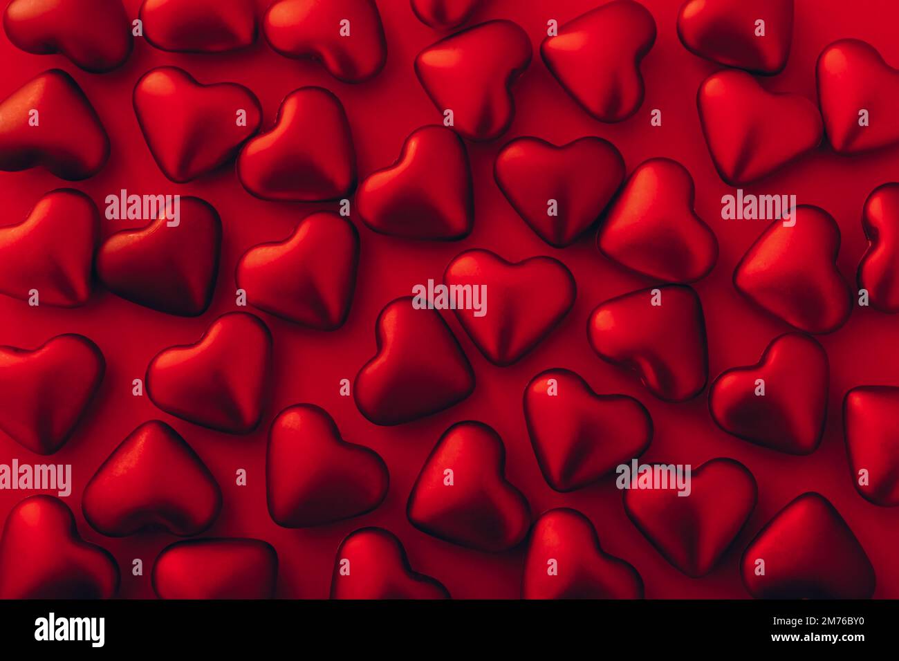 Valentine's day many red hearts background, love concept Stock Photo - Alamy