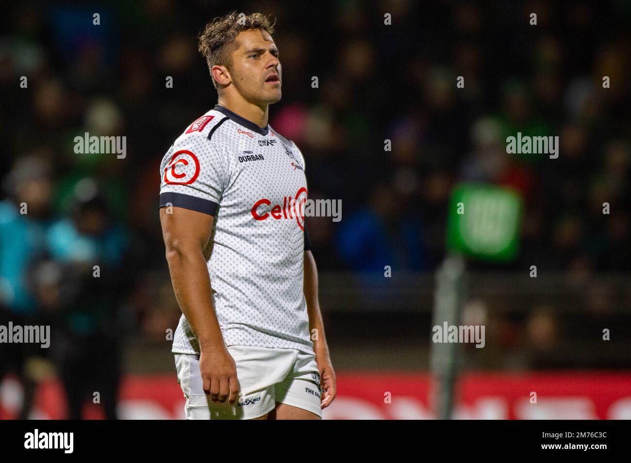 Galway, Ireland. 08th Jan, 2023. Rohan Janse van Rensburg of Sharks ...