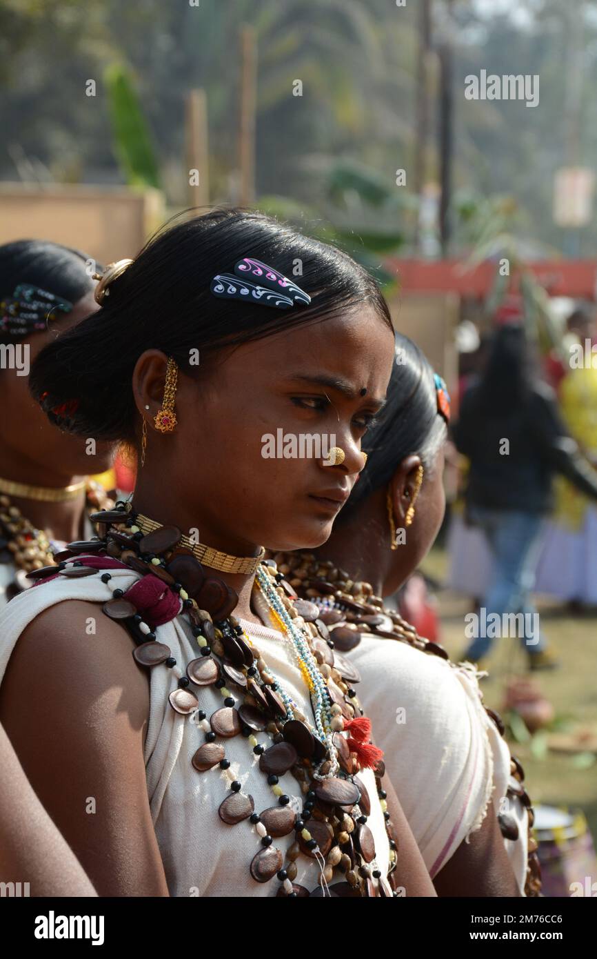 Santiniketan, West Bengal, India. 7th Jan, 2023. The Bonda tribe"" is ...