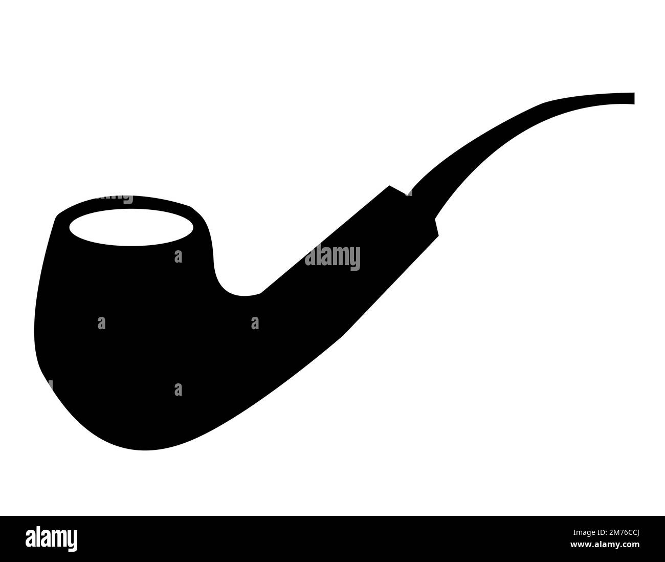 Smoking pipe icon on white background. Old smoking pipe sign. flat ...