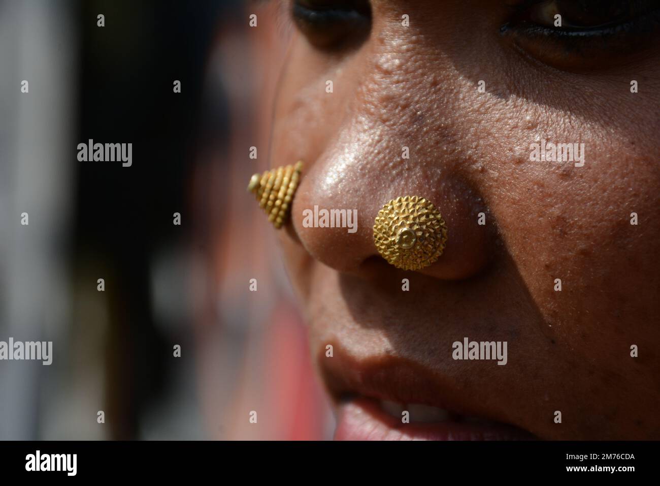 Santiniketan, West Bengal, India. 7th Jan, 2023. The Duruwa, Dhurwa, or ...