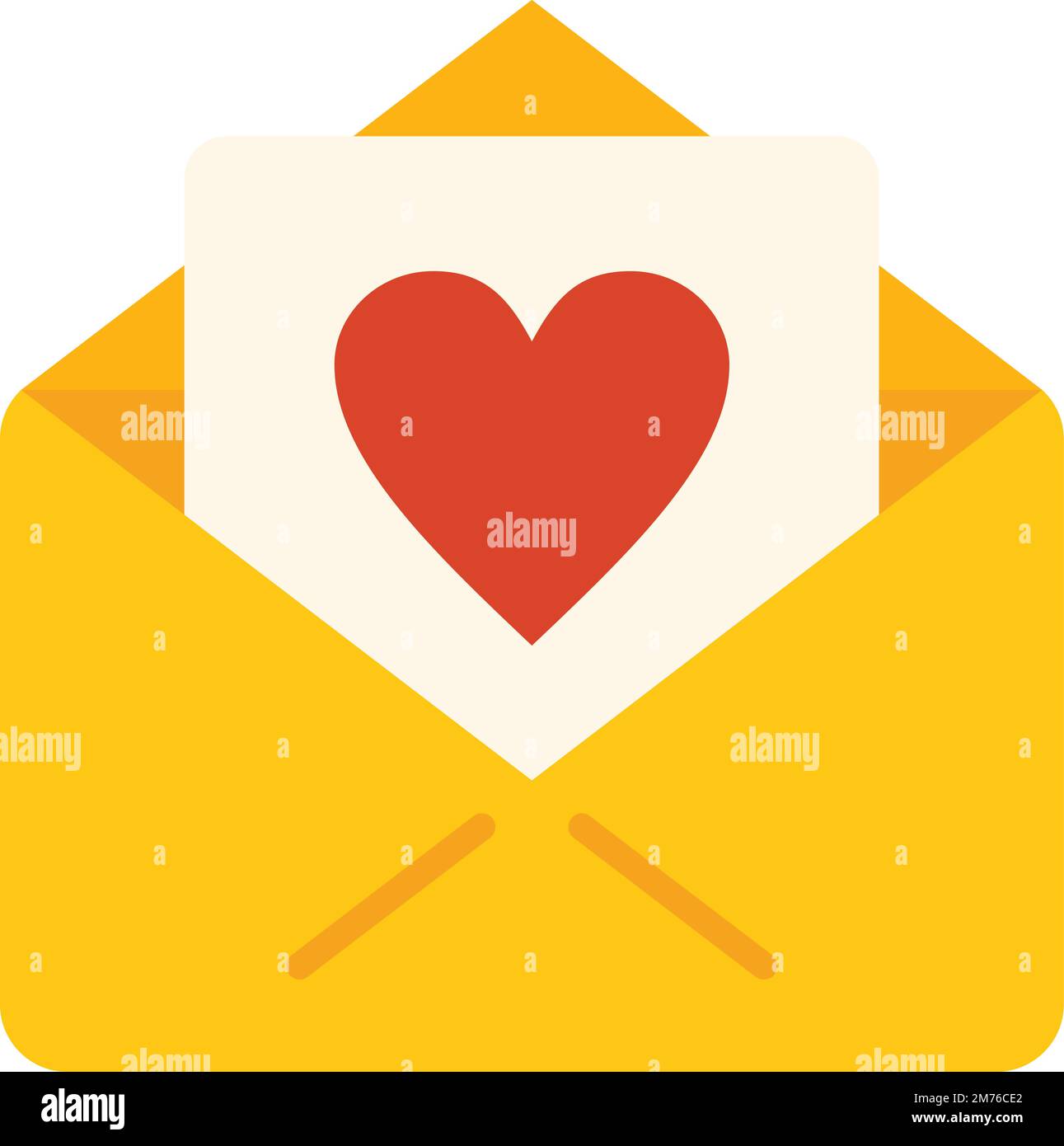 Love mail heart icon flat vector. Charity help. Human project isolated ...