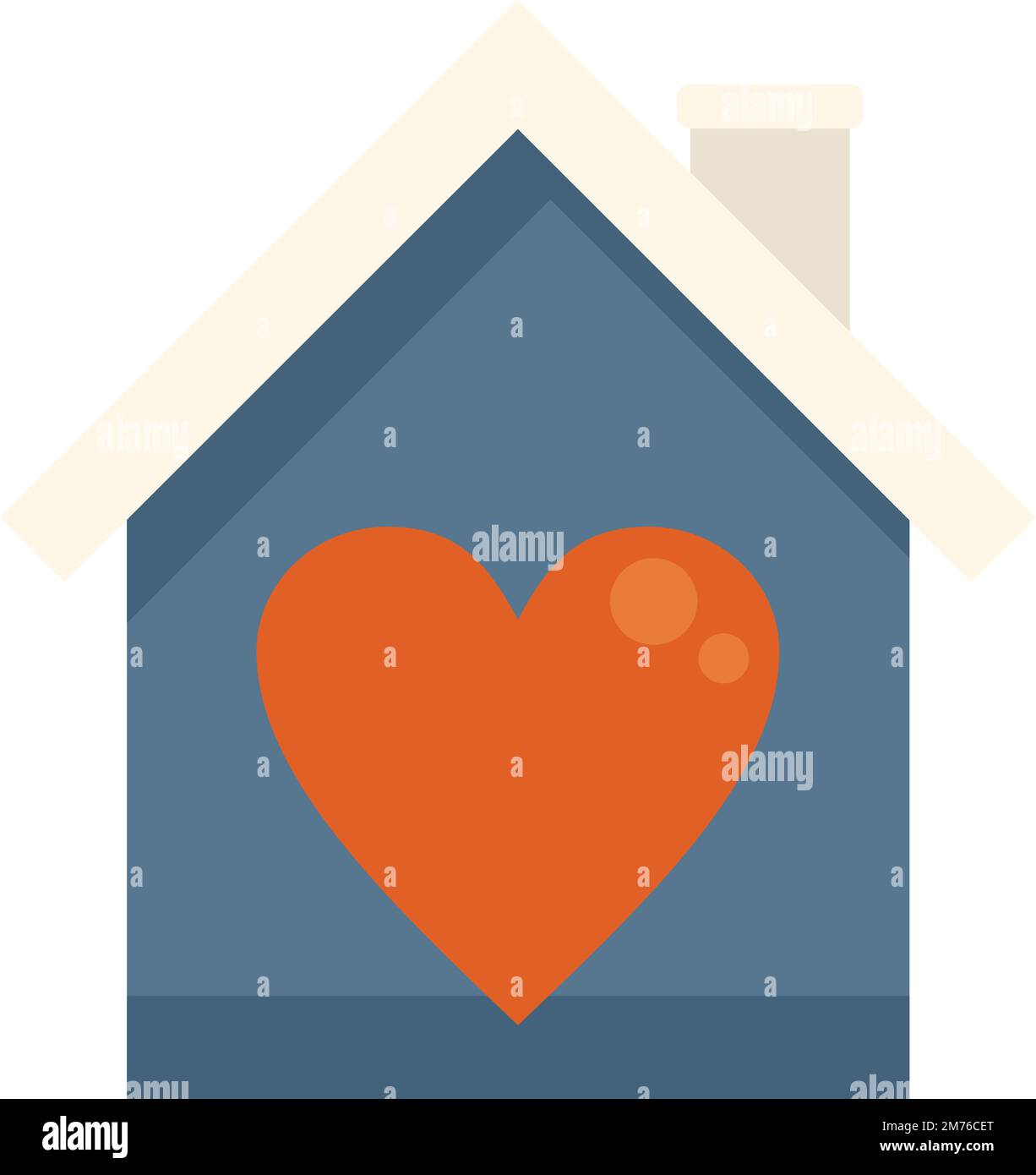 House charity icon flat vector. Web help. People support isolated Stock ...