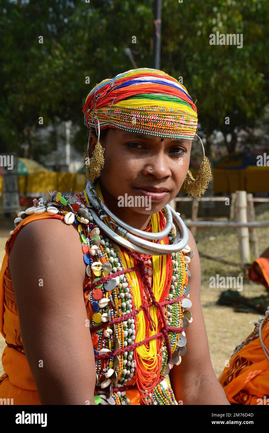 Santiniketan, West Bengal, India. 7th Jan, 2023. The Bonda tribe"" is ...