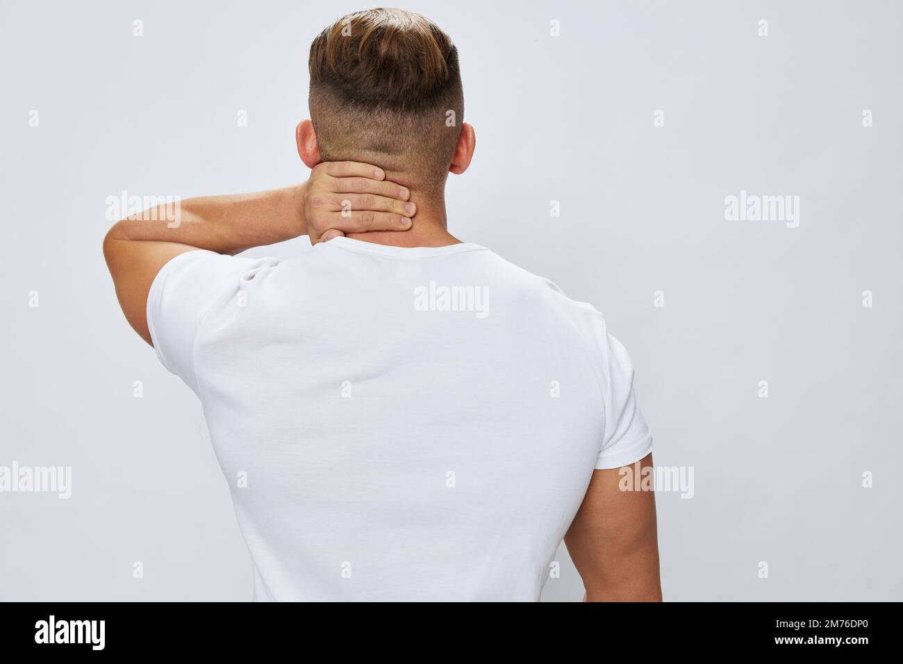 Man back pain neck and joints, bone and spine problems, inflammation ...