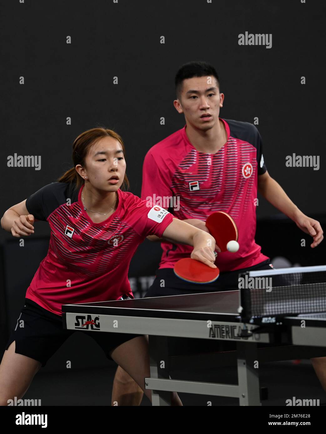 Doha, Qatar. 7th Jan, 2023. Lam Siu Hang(R)/Ng Wing Lam of China's Hong ...