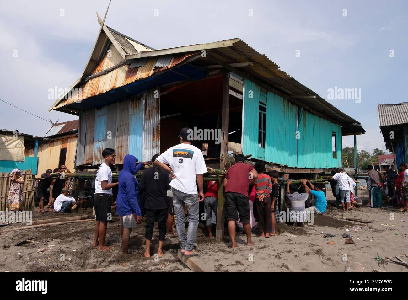 Takalar Regency, South Sulawesi, Indonesia. 7th Jan, 2023. Hundreds of ...