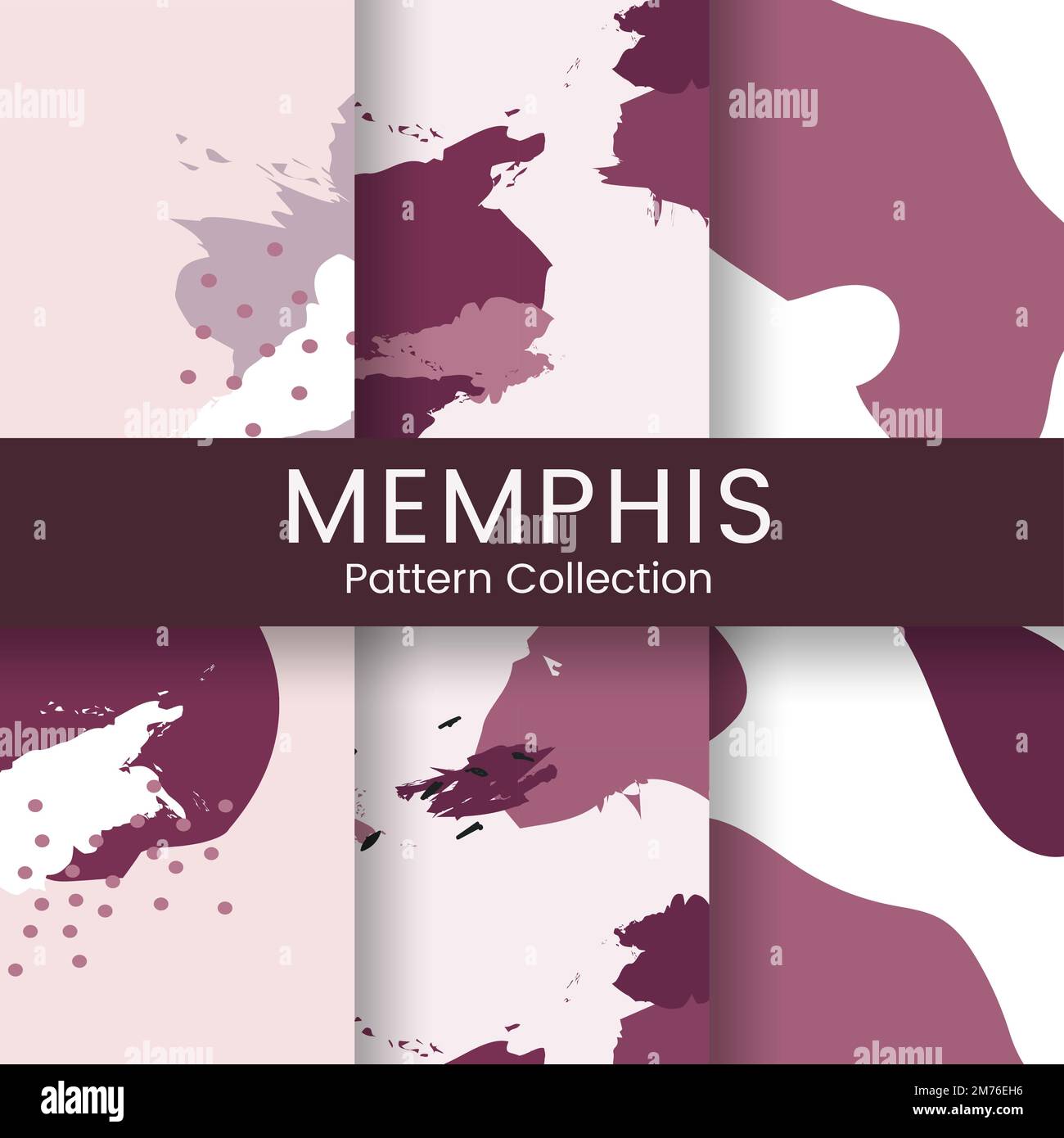 Pink Memphis pattern design vector Stock Vector Image & Art - Alamy