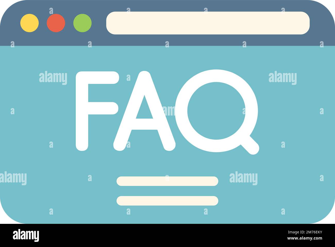 Web faq icon flat vector. People solution. Work challenge isolated ...