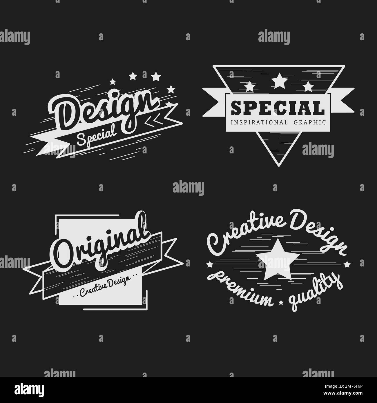 Premium quality badge vector set Stock Vector Image & Art - Alamy