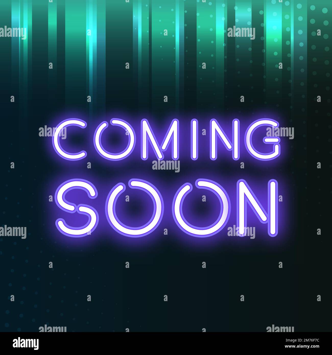 Purple coming soon neon icon vector Stock Vector Image & Art - Alamy