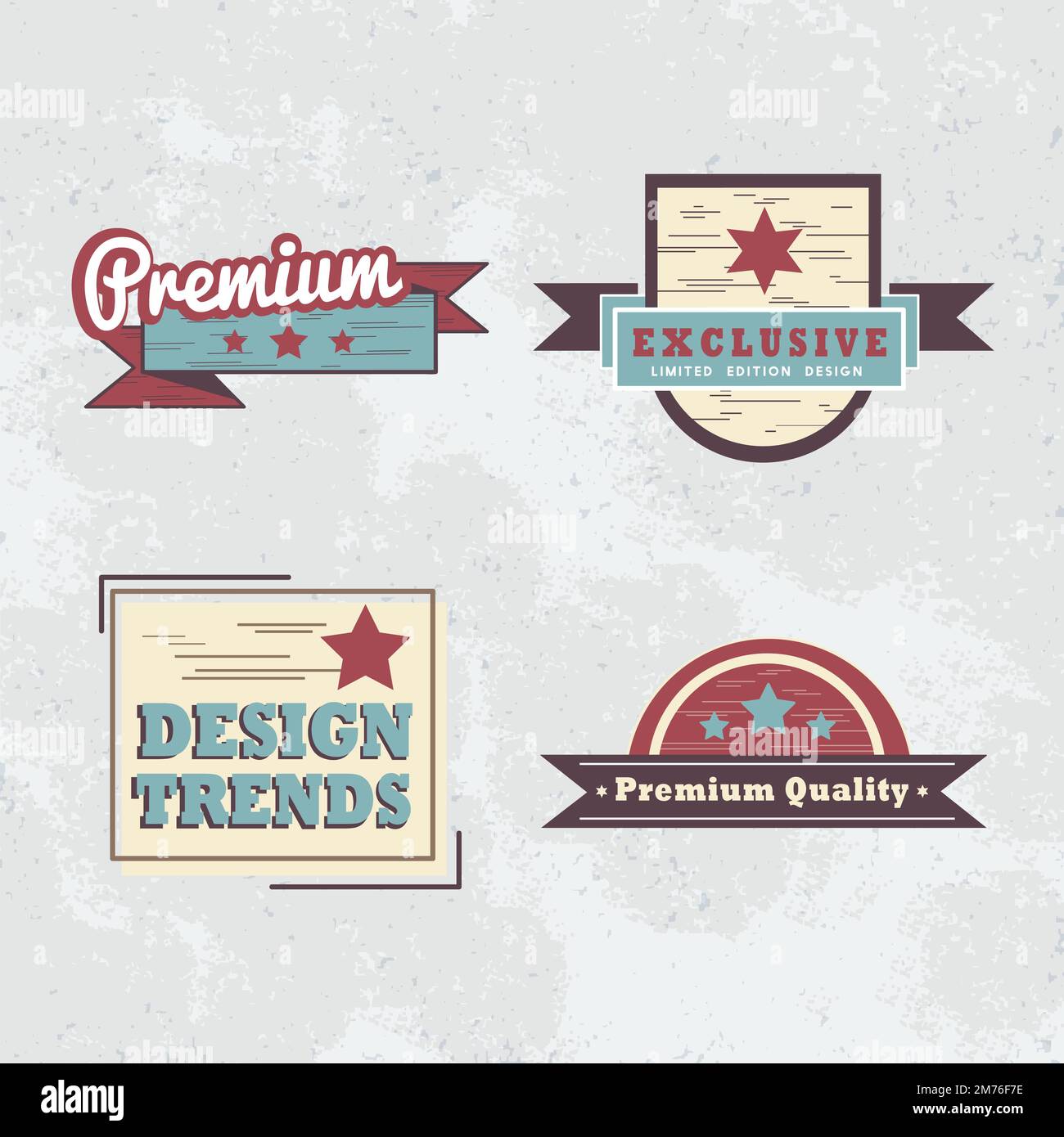 Premium quality badge vector set Stock Vector Image & Art - Alamy