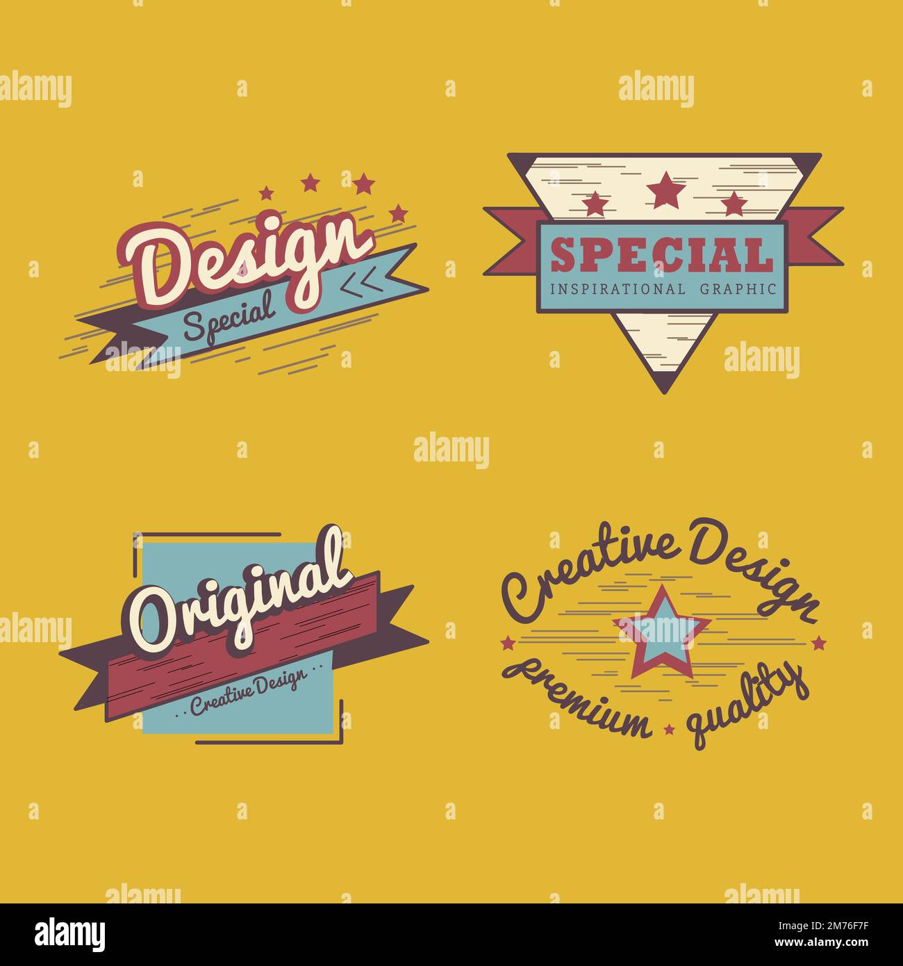 Premium quality badge vector set Stock Vector Image & Art - Alamy