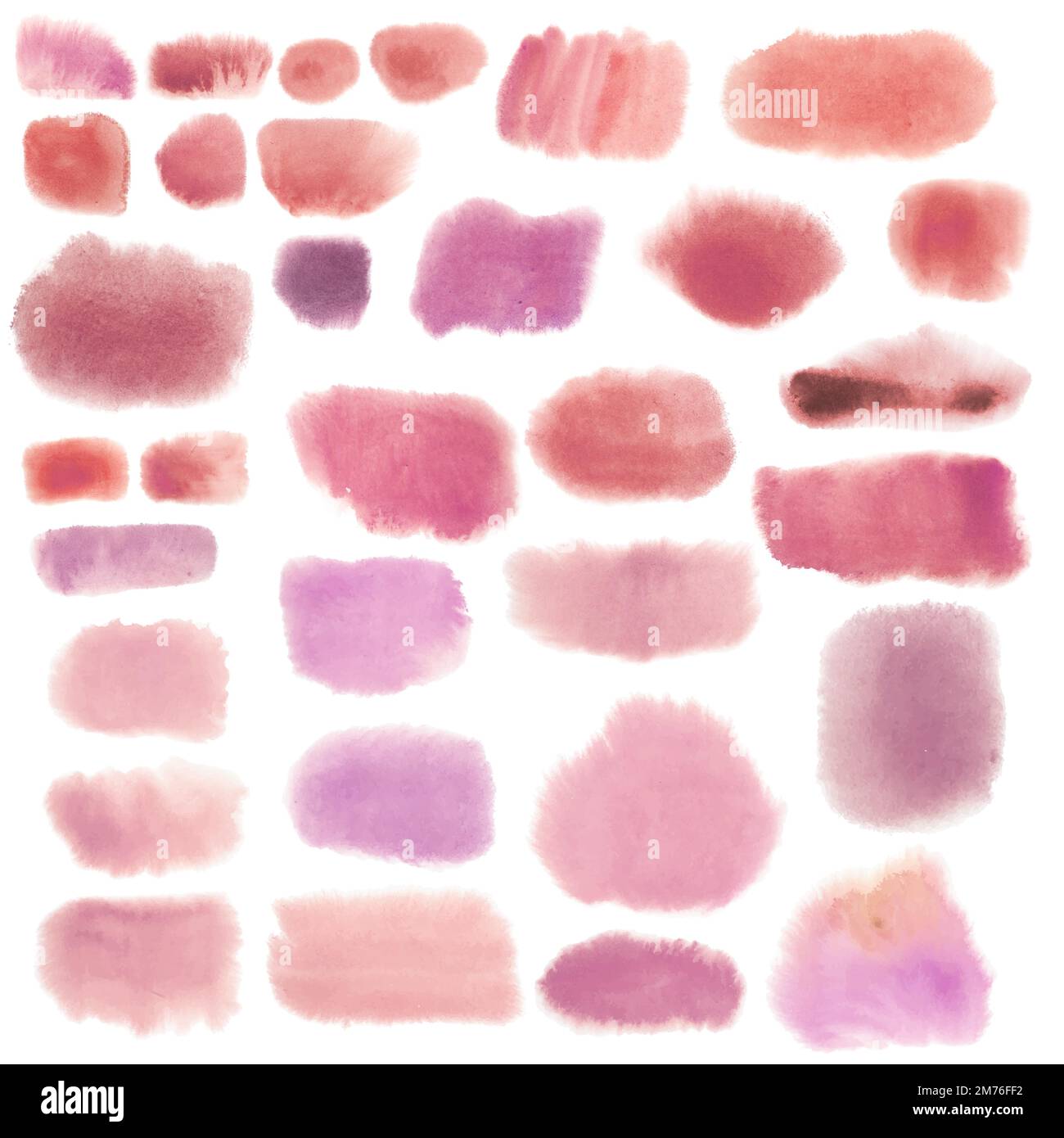 Pink watercolor style banner vector set Stock Vector Image & Art - Alamy