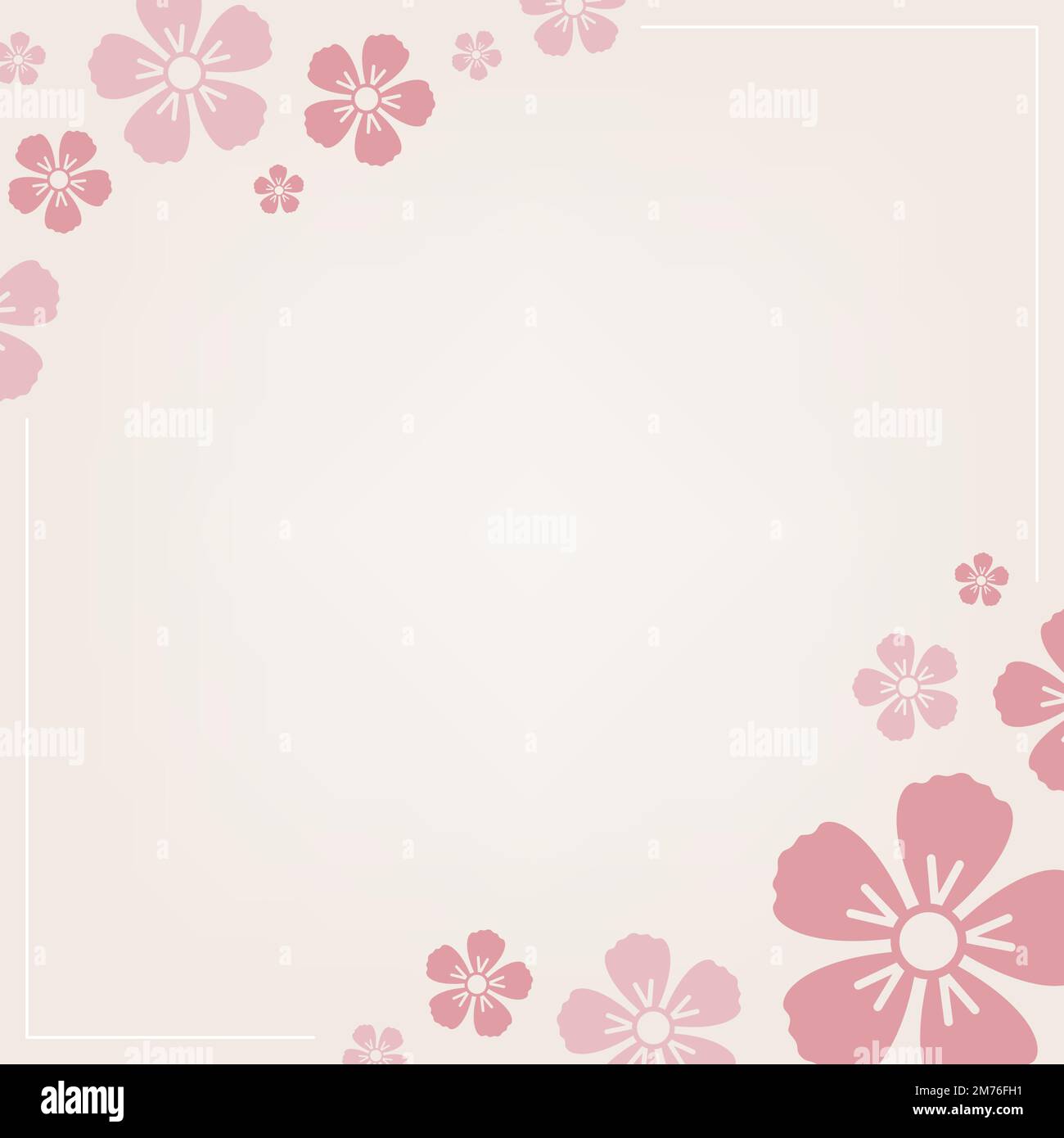 Floral pattern with a light pink background vector Stock Vector Image ...