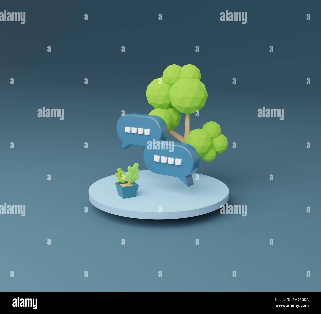 3D rendering Message Alert Illustration Stock Photo - Alamy