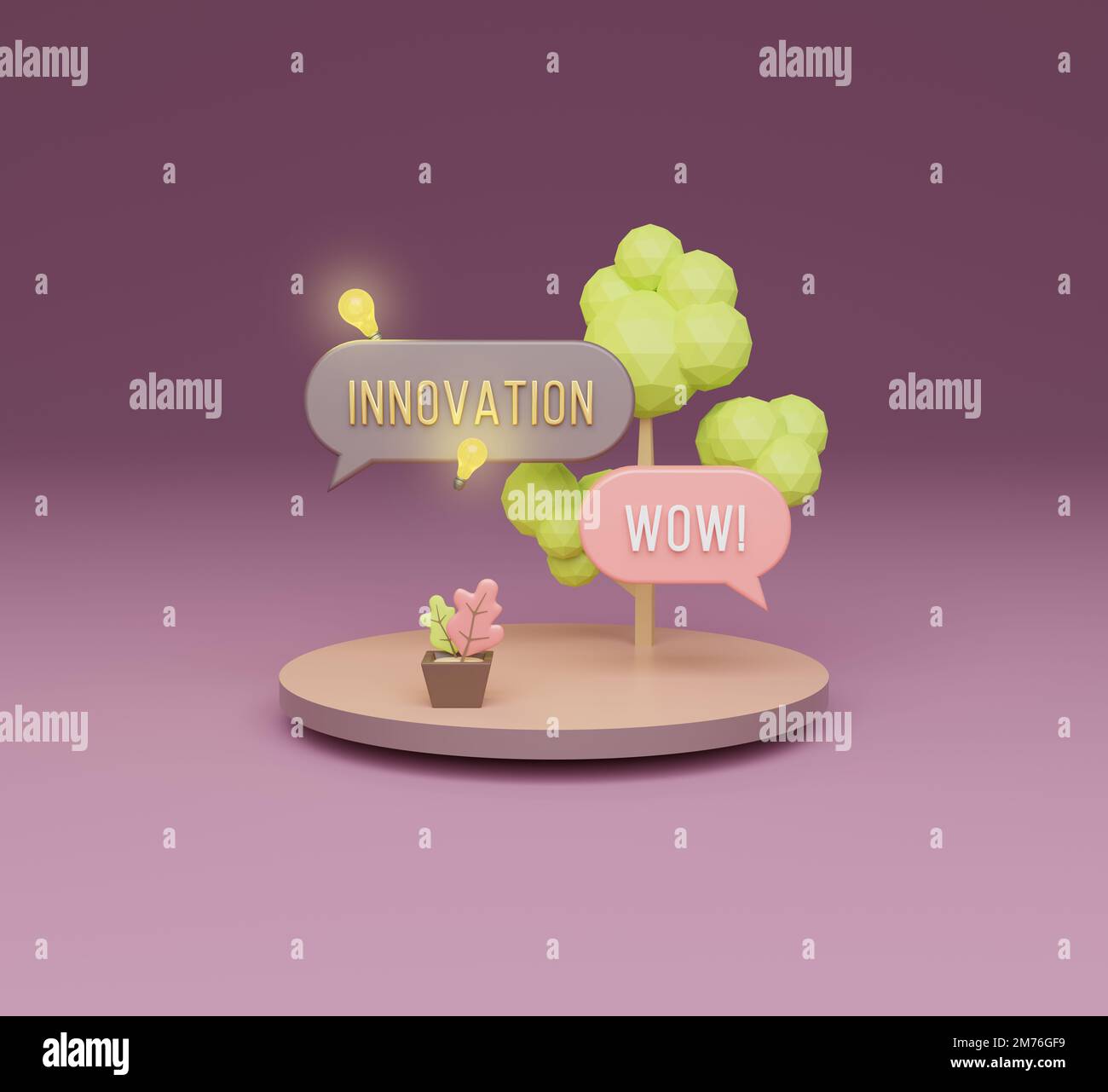 3d rendering of quotes frame box icon With rating status Stock Photo ...