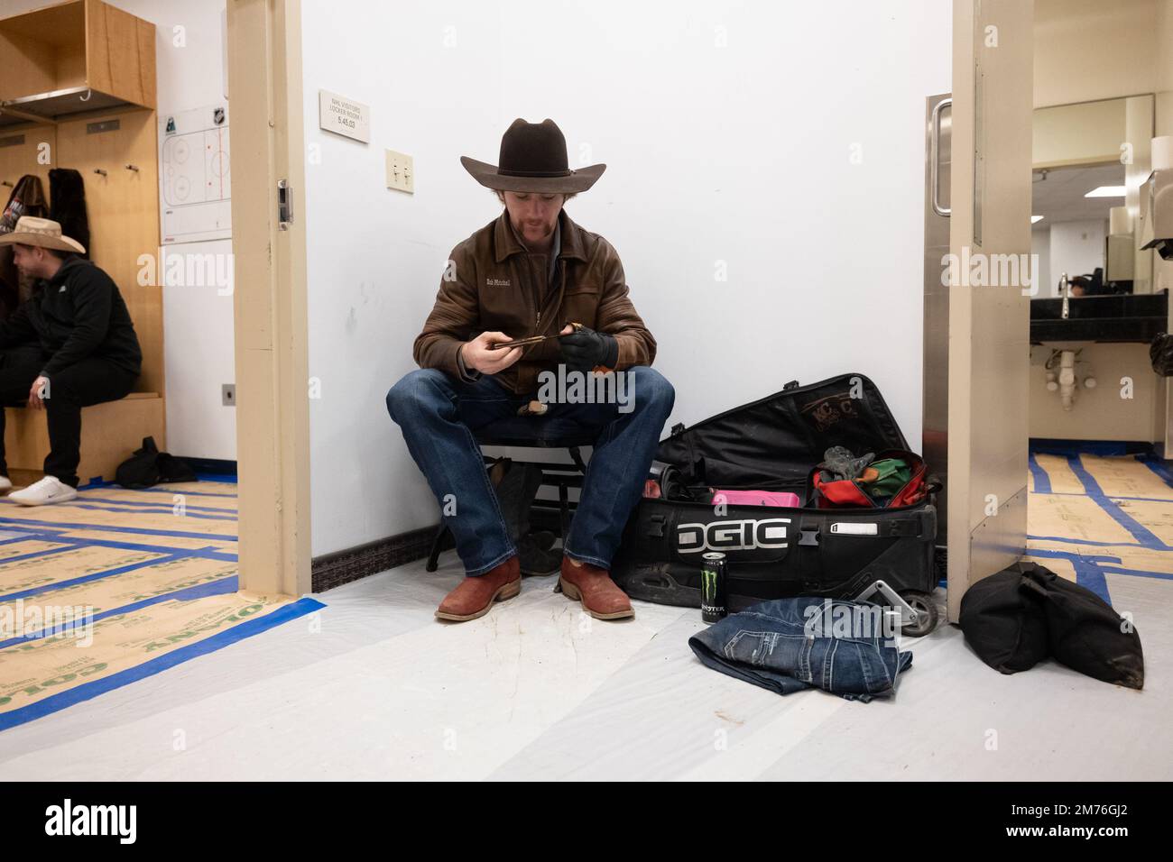 New York, New York, USA. 7th Jan, 2023. Bull Rider BOB MITCHELL, of ...