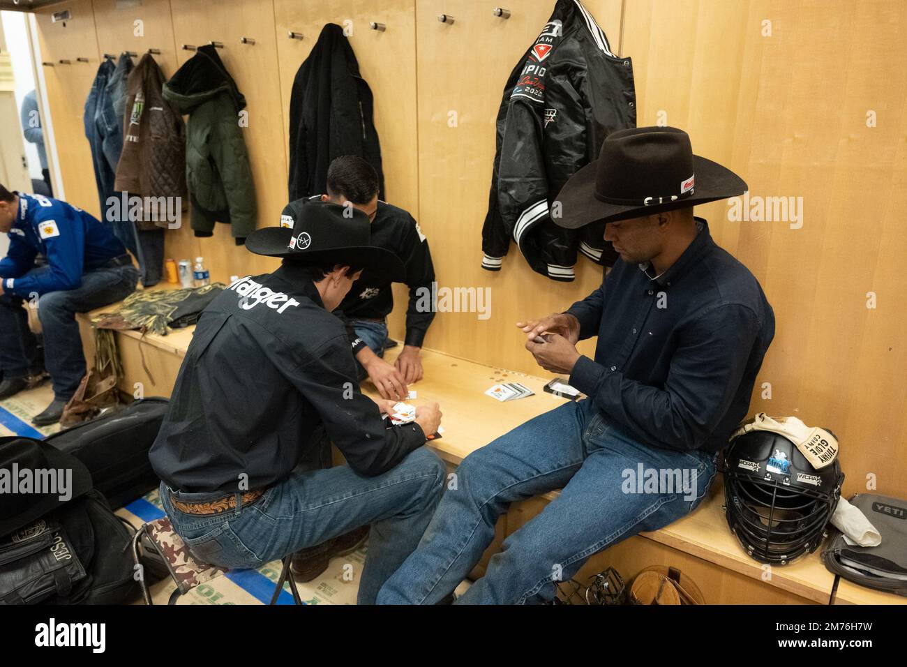 New York, New York, USA. 7th Jan, 2023. Brazilian Bull Riders LUCIAN ...