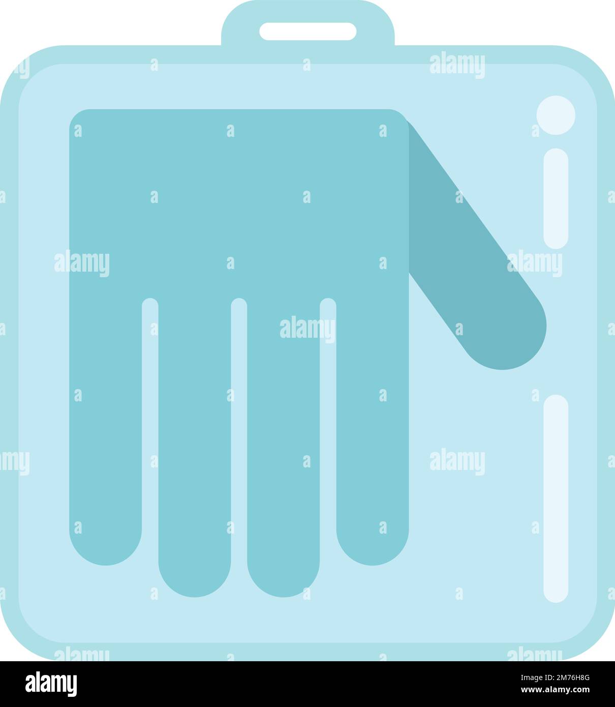 Glove box icon flat vector. Surgical latex. Doctor clean isolated Stock ...