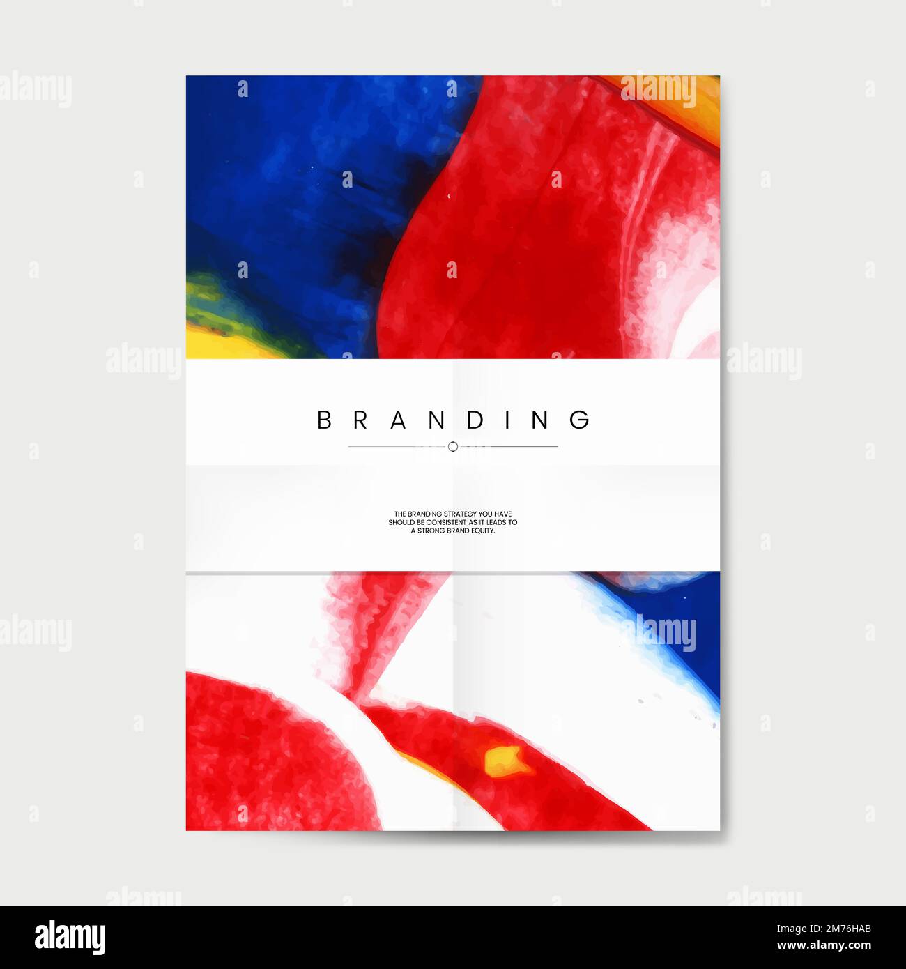 Branding poster with abstract design vector Stock Vector Image & Art ...