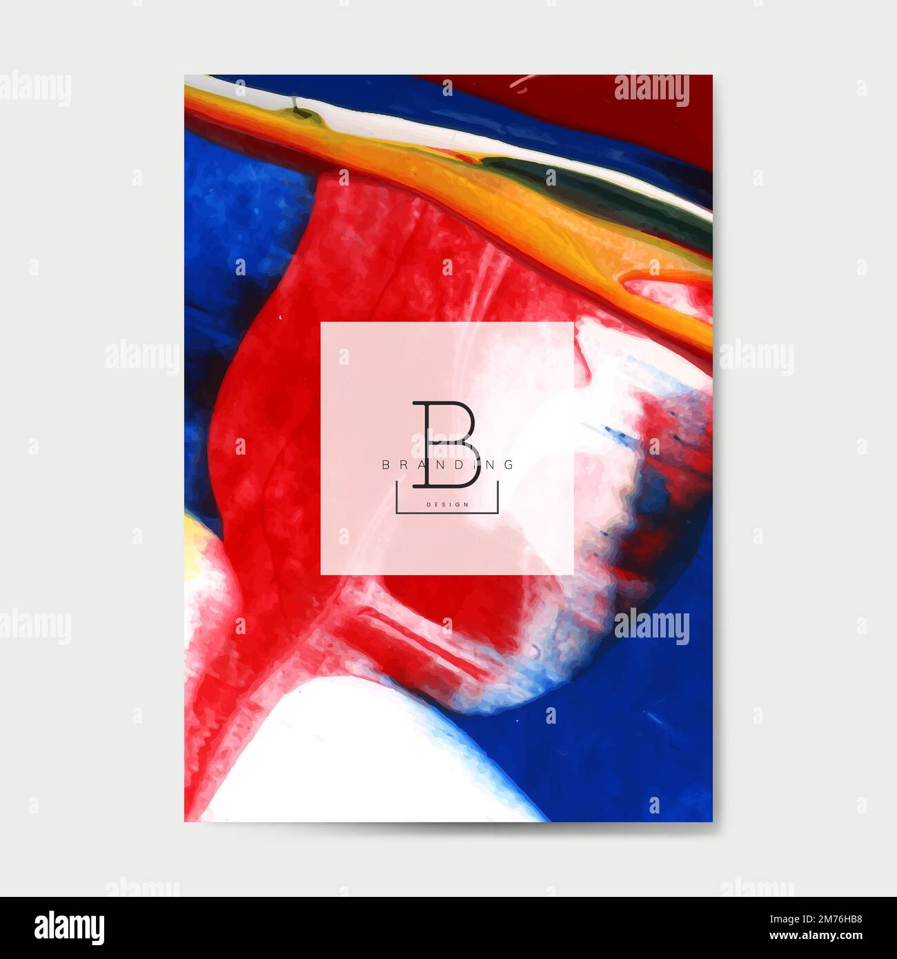 Branding poster with abstract design vector Stock Vector Image & Art ...