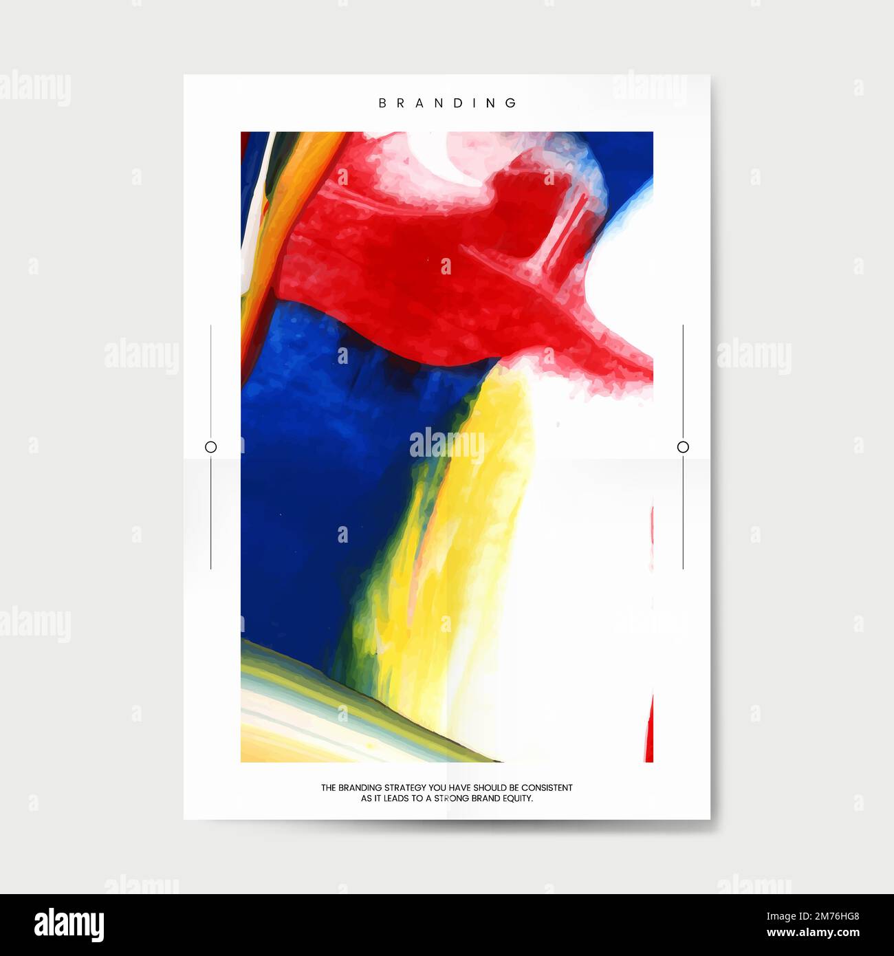 Branding poster with abstract design vector Stock Vector Image & Art ...