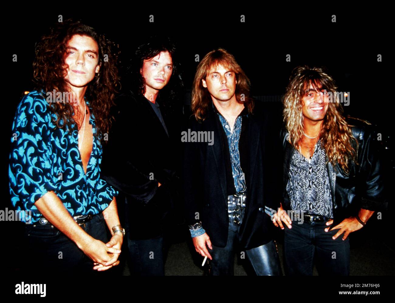 Dokken at a Recording Studio in 1990 Credit: Ron Wolfson / MediaPunch ...