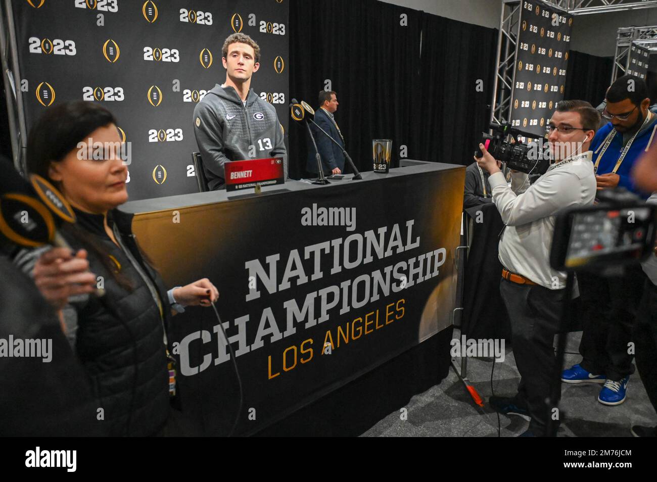 Georgia quarterback Stetson Bennett (13) during National Championship ...