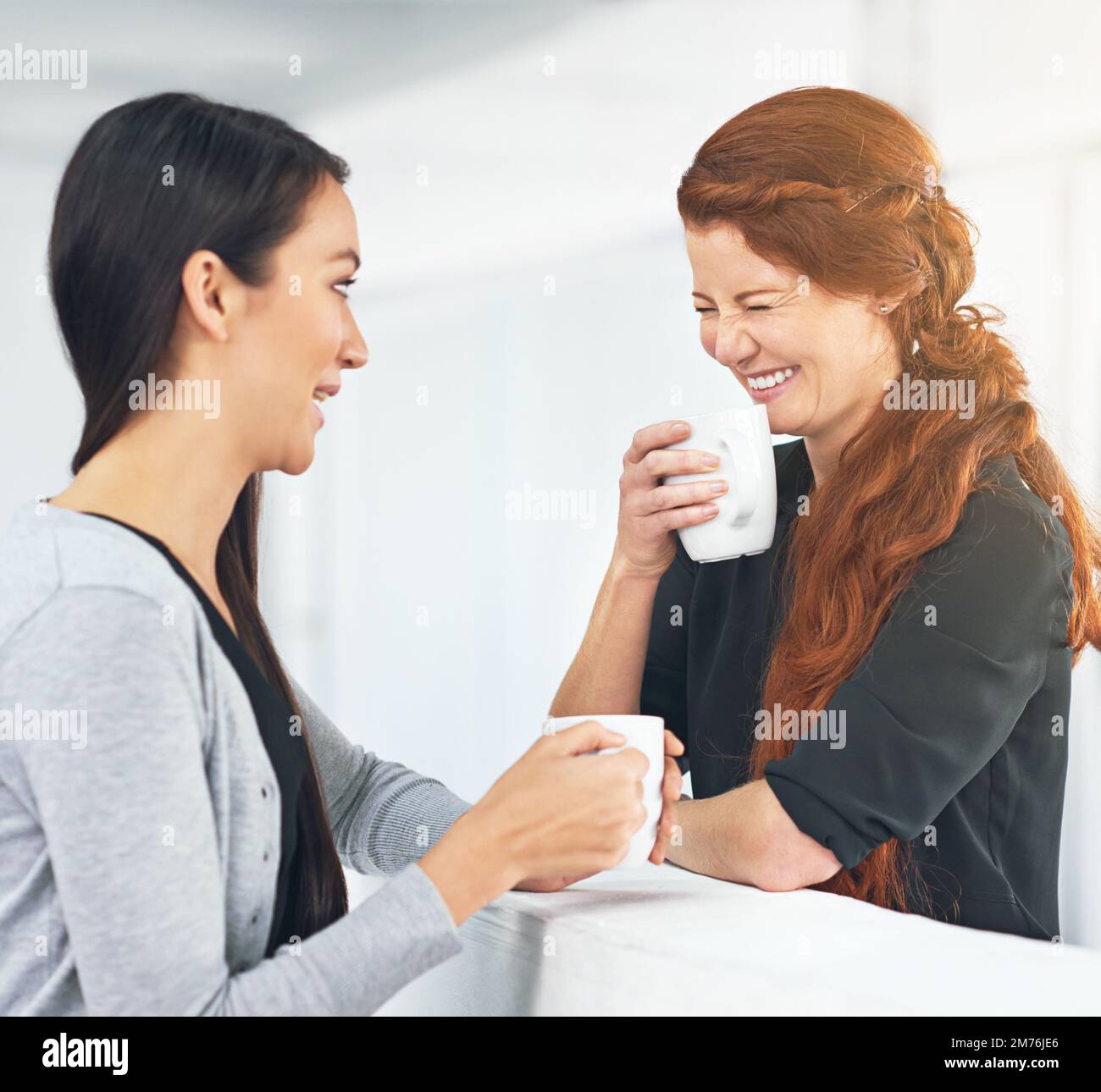 Business is built on relationships. two businesswomen having a friendly conversation at the ...