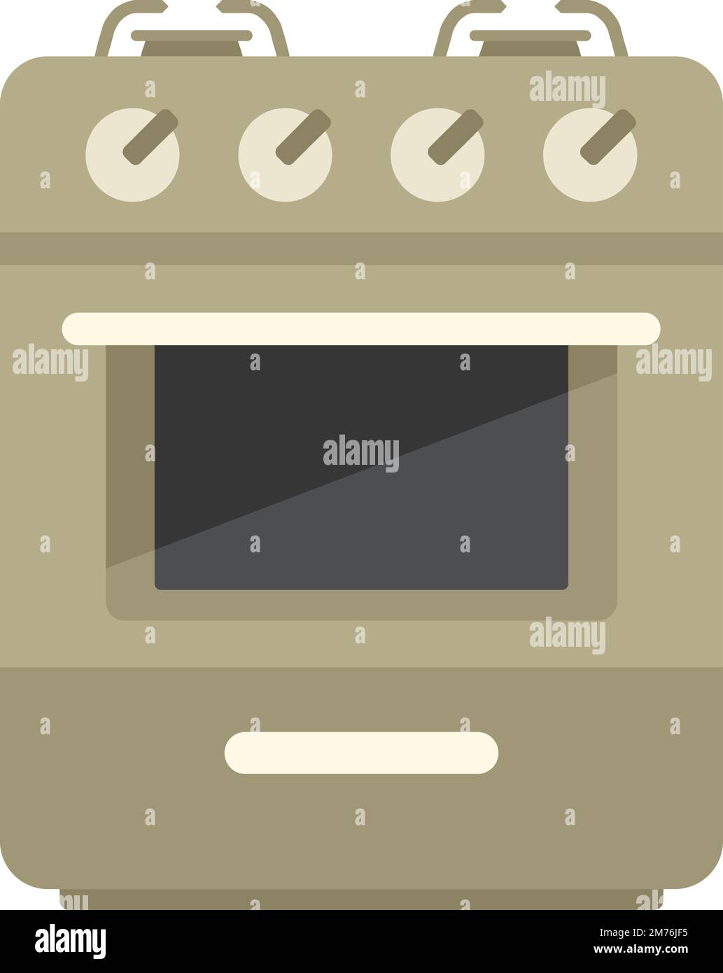 Gas cooker cooking breakfast Stock Vector Images - Alamy