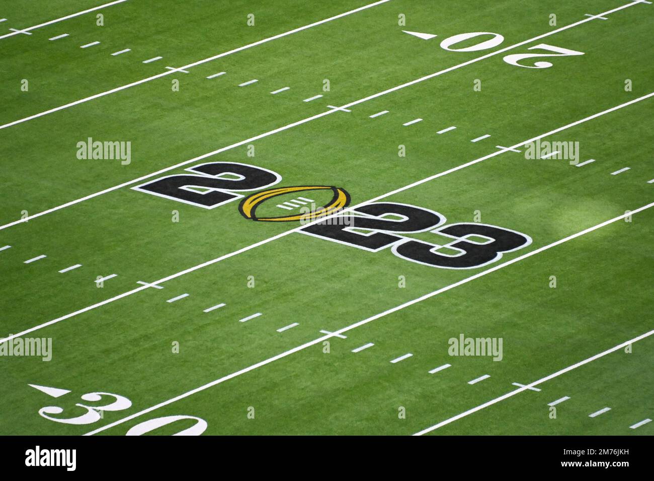 General overall view of SoFi Stadium before the College Football ...