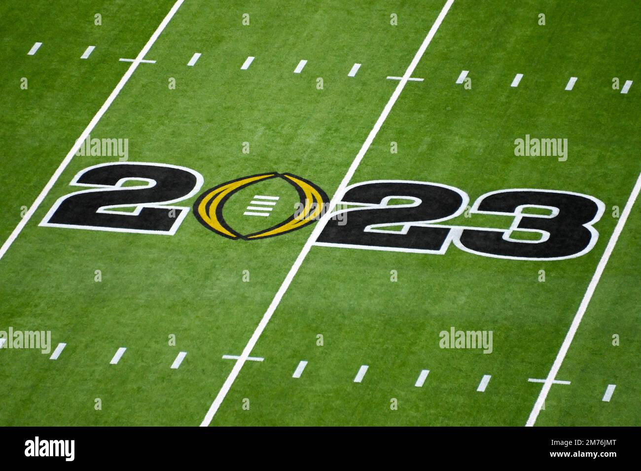 General overall view of SoFi Stadium before the College Football ...