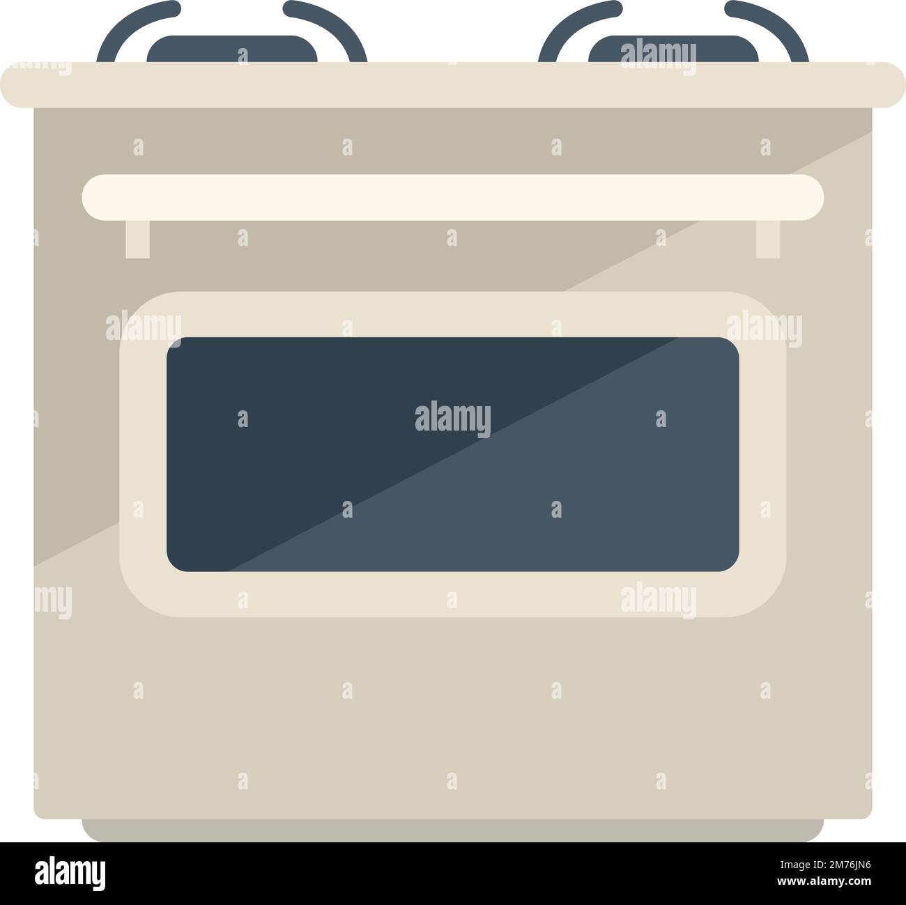 Oven stove icon flat vector. Cooking gas. Pot firepot isolated Stock ...