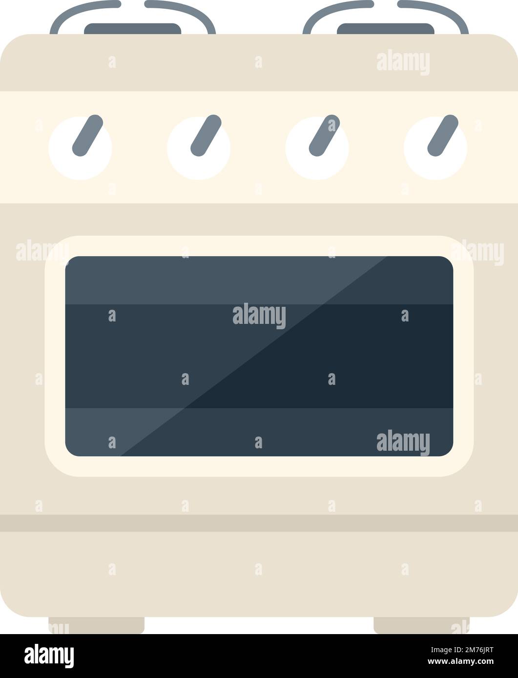 Cooking stove icon flat vector. Gas cooker. Fire pot isolated Stock ...