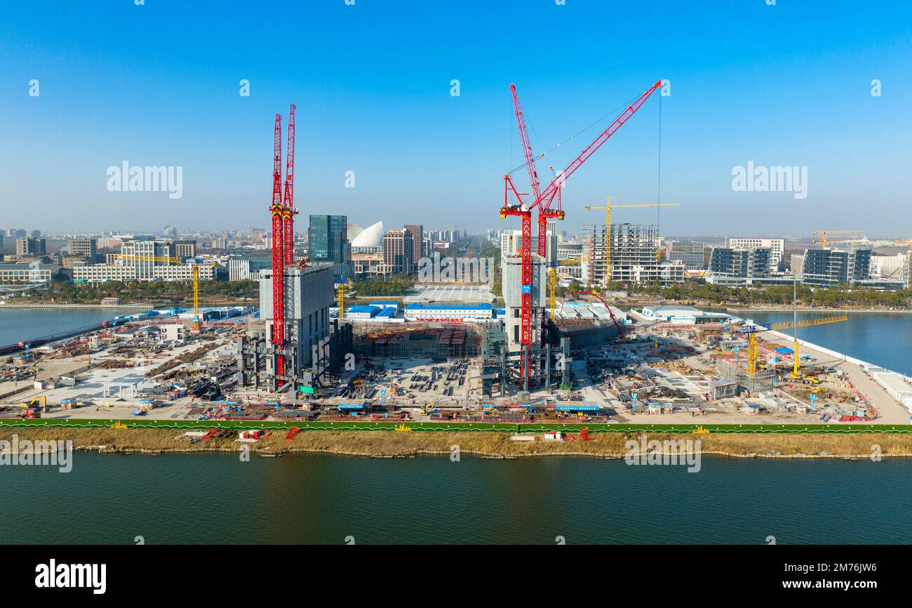 SHANGHAI, CHINA - JANUARY 8, 2023 - Aerial photo taken on January 8 ...