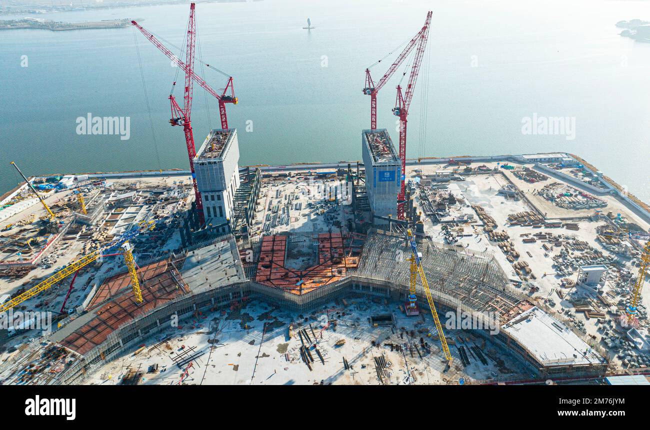 SHANGHAI, CHINA - JANUARY 8, 2023 - Aerial photo taken on January 8 ...