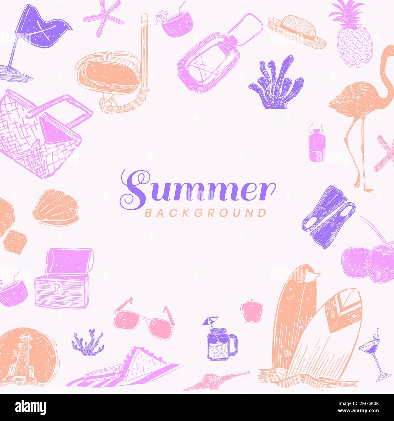 Summer Themed Border