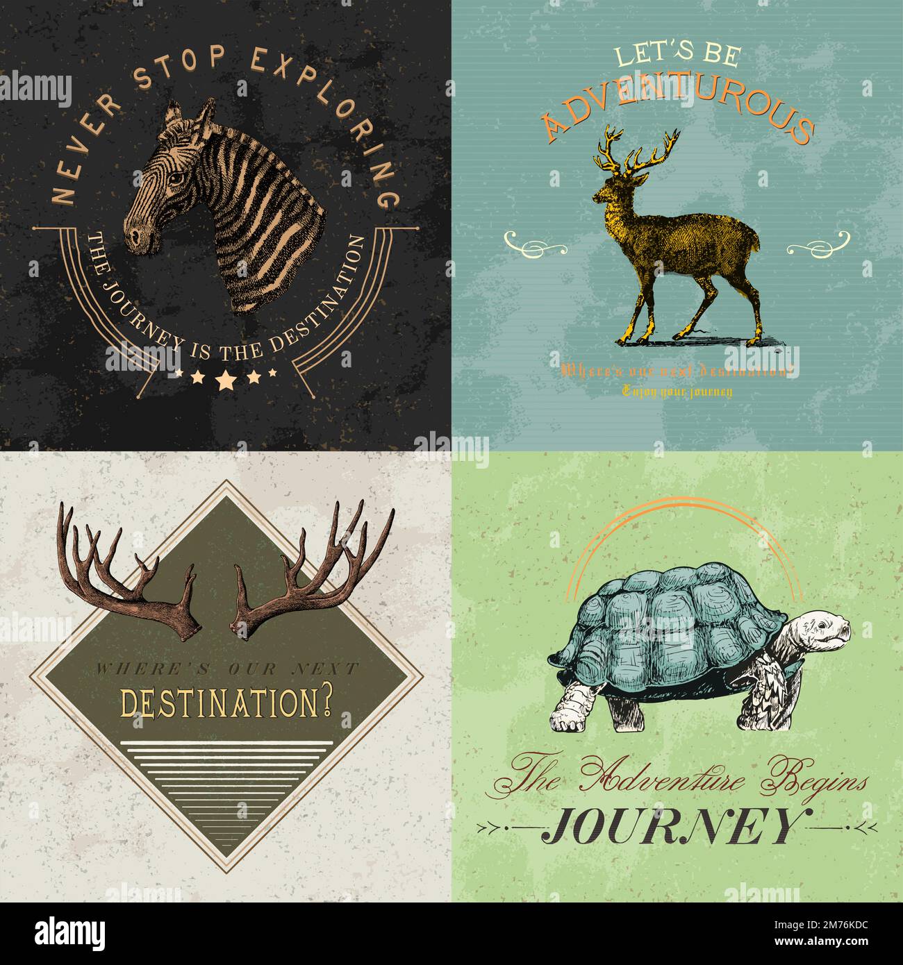 Collection of adventure logo design vectors Stock Vector Image & Art ...