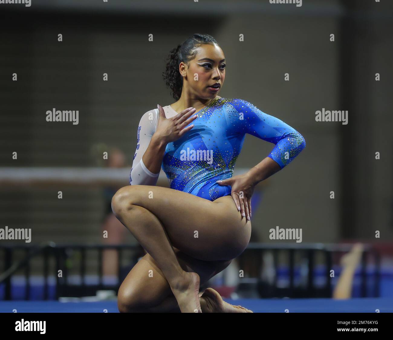 Las Vegas, NV, USA. 7th Jan, 2023. UCLA's Margzetta Frazier performs ...