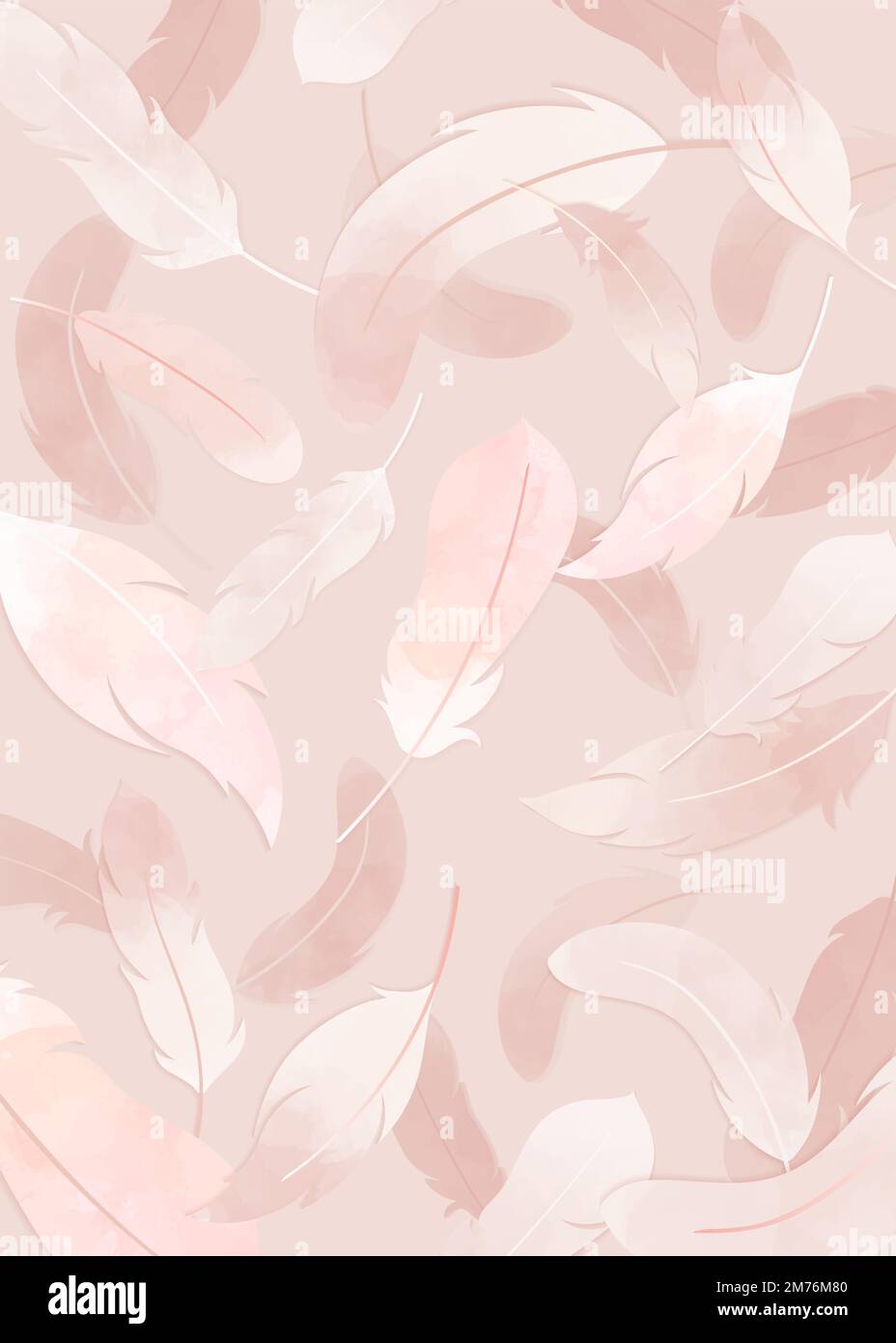 Pink lightweight feather background vector Stock Vector Image & Art - Alamy