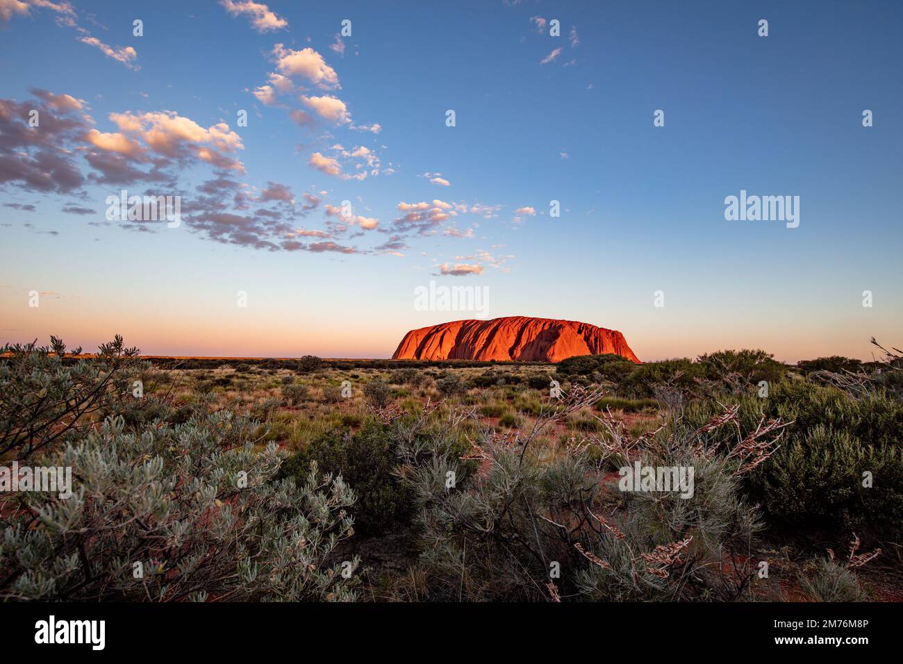Outback, Australia - November 12, 2022: Sunrise at the Majestic Uluru ...