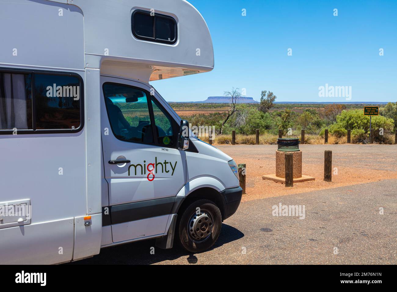 Outback, Australia - November 12, 2022: Motorhome camper van on road ...