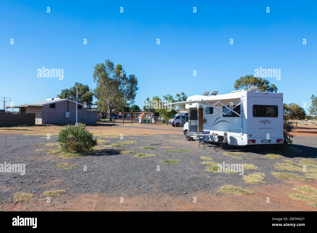 Outback, Australia - November 12, 2022: Motorhome camper van on road ...