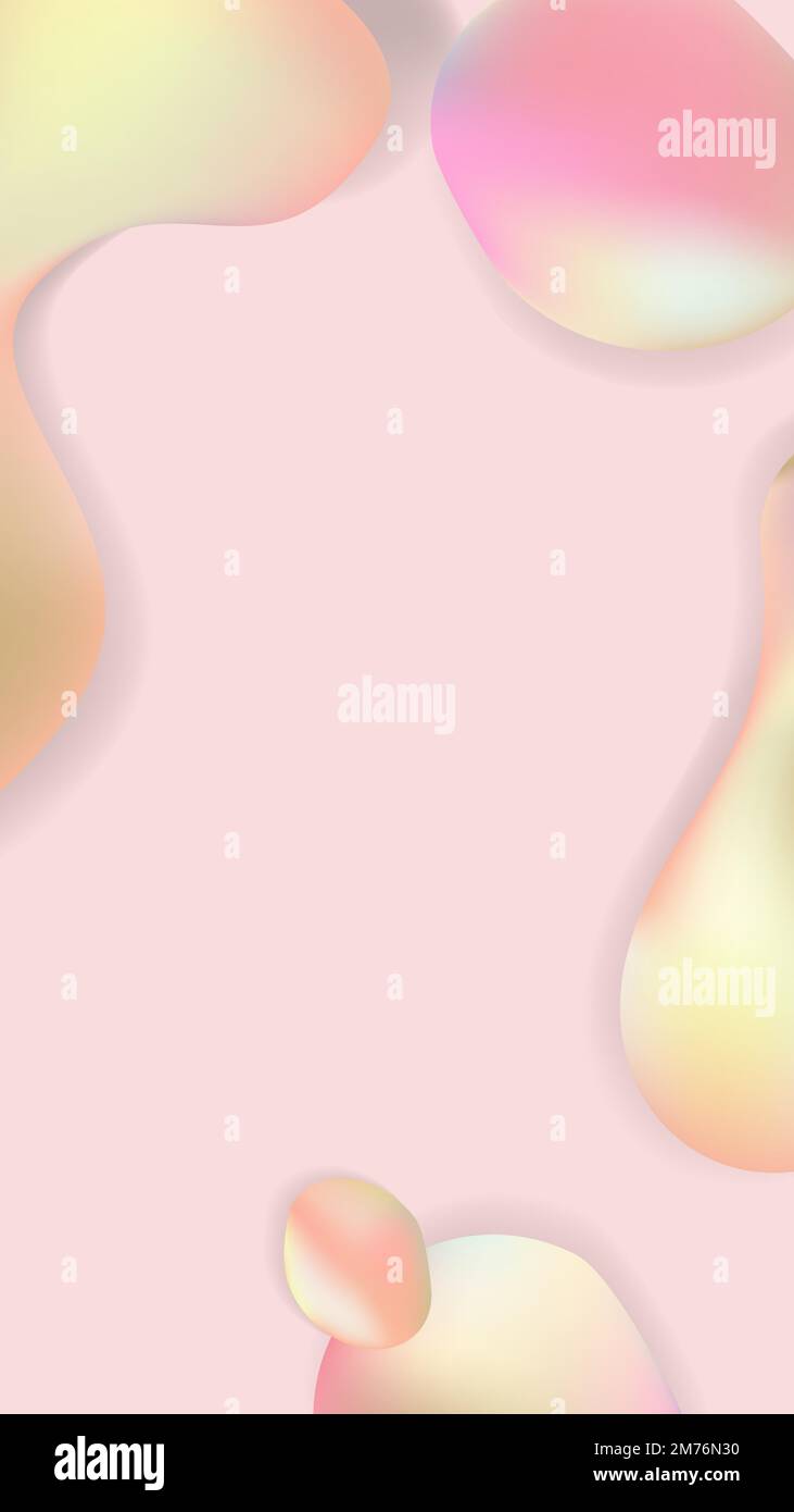 Pink pastel fluid design poster vector Stock Vector Image & Art - Alamy