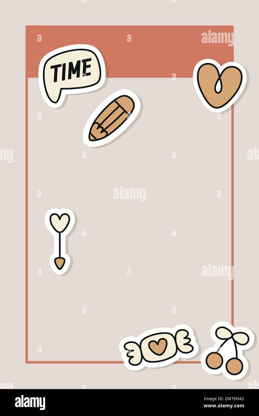 Cute planner sticker vector collection Stock Vector Image & Art - Alamy